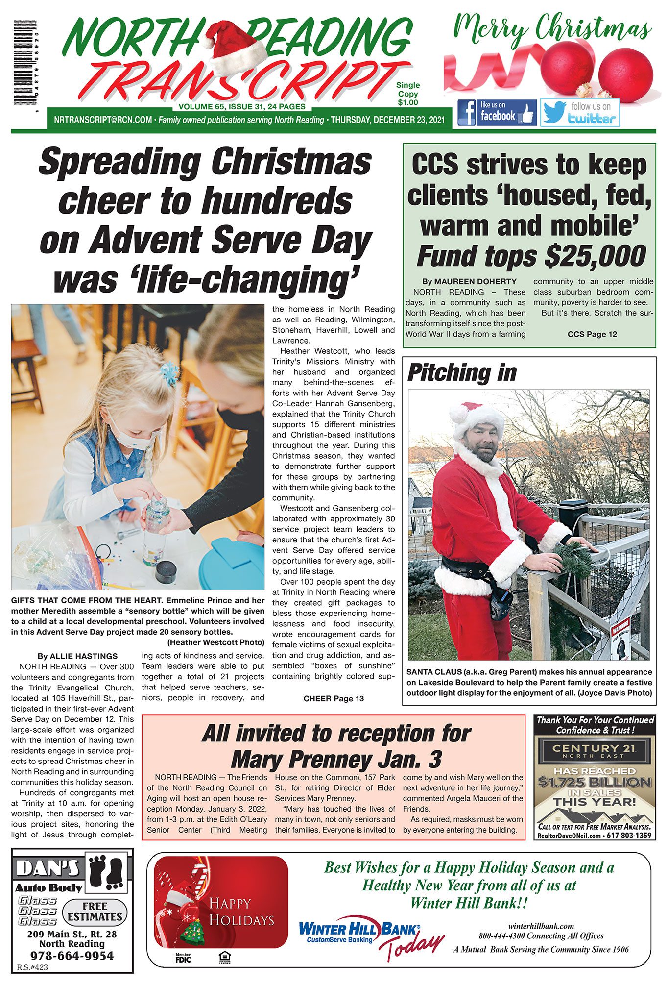 Front Page: December 23, 2021 - Local Headline News